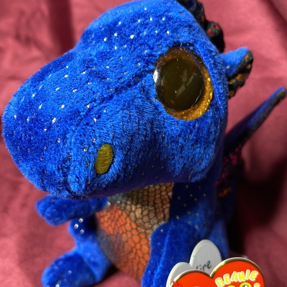 Ty | Toys | Ty Beanie Boo Dragon Sapphire | Poshmark